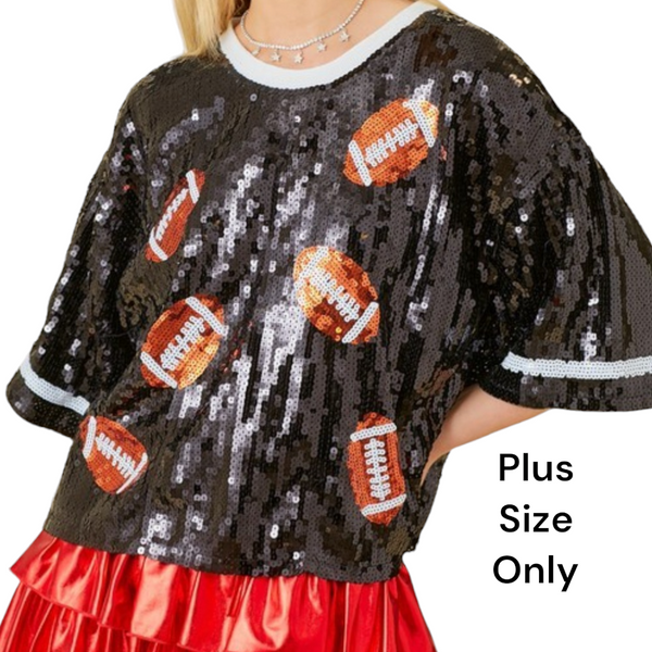 OVERSIZED sequin football crop – Fleur de Kim
